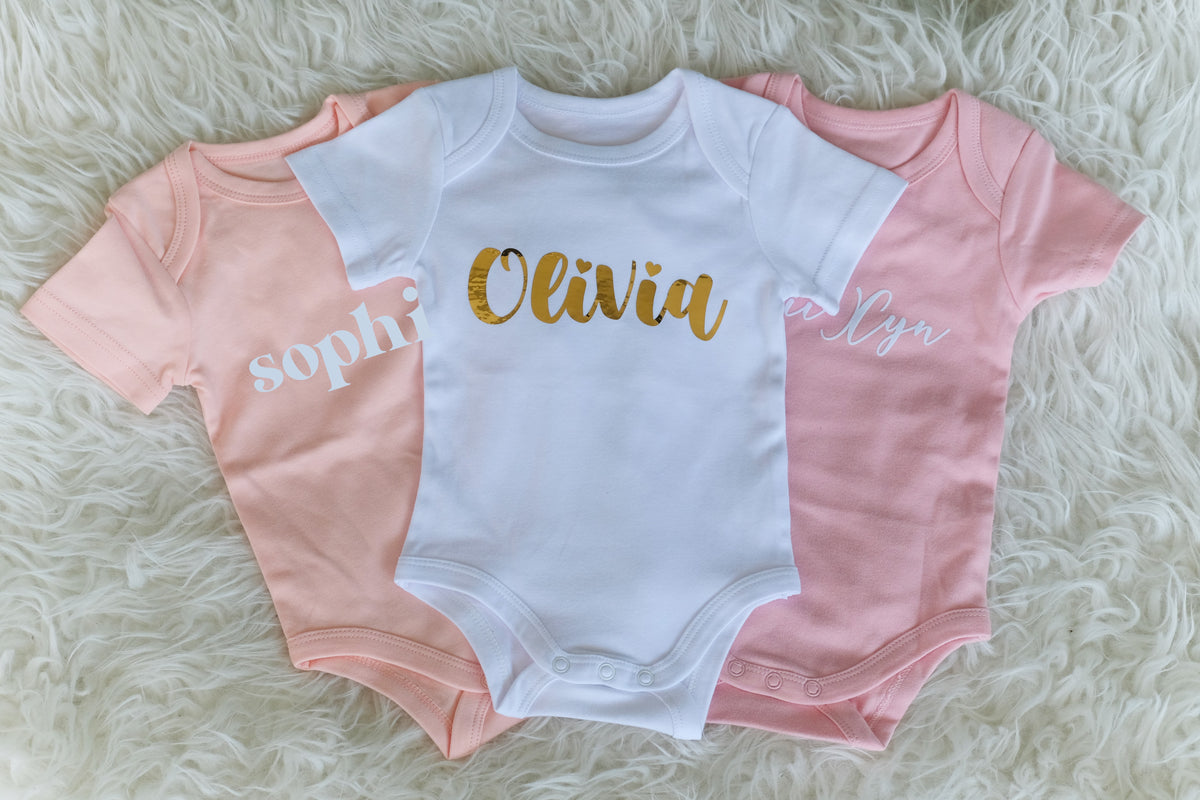 Organic Cotton Baby Rompers - Personalised Baby Rompers – Baby Be You
